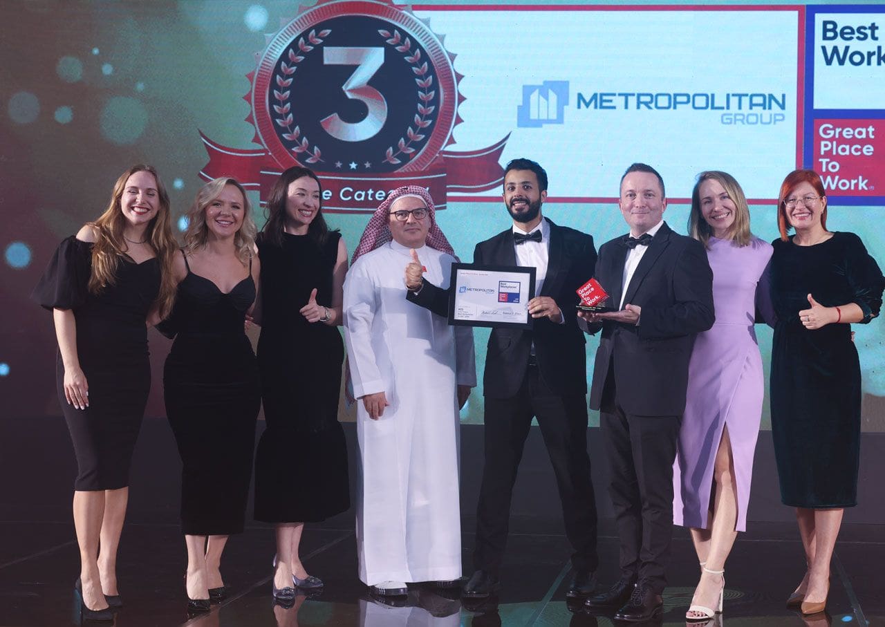Metropolitan Group ranks 3rd in the Great Place To Work™ UAE Index | Metropolitan Premium Properties