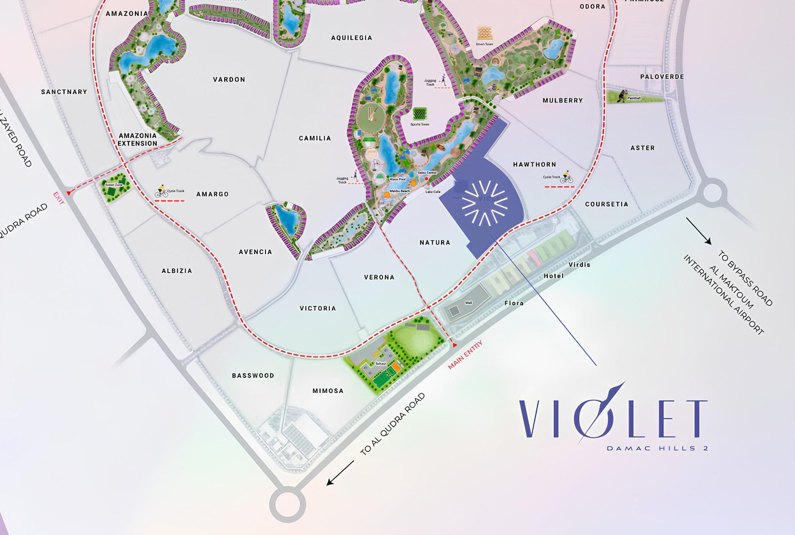 Violet by DAMAC Properties in DAMAC Hills 2, Dubai | Buy townhouses in UAE