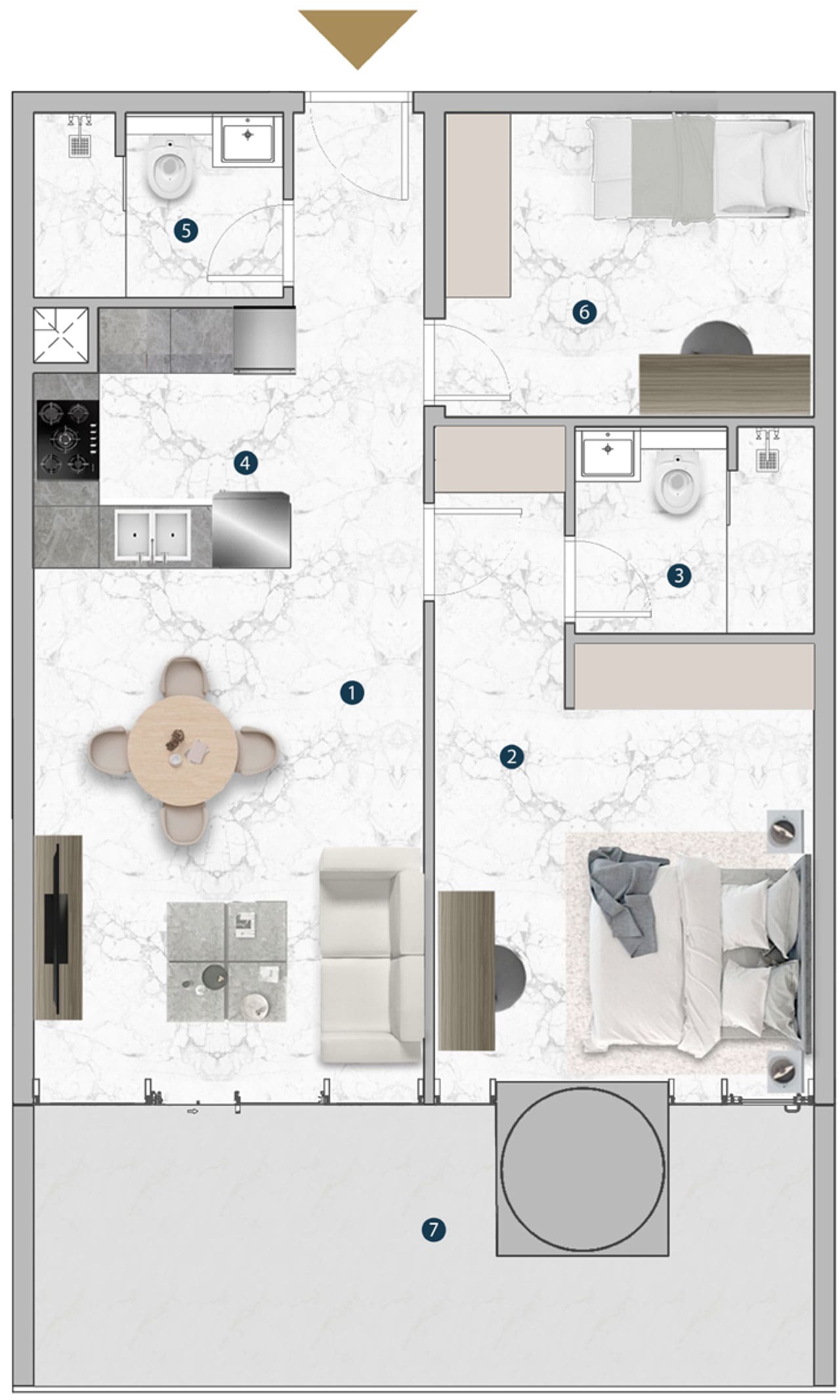 Franck Muller Vanguard by London Gate in Dubai Marina, Dubai | Buy apartments and studios in UAE